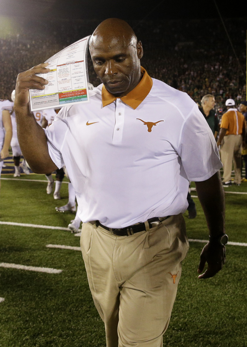 Texas coach Strong was to 'restart' after Notre Dame blowout - Sports ...