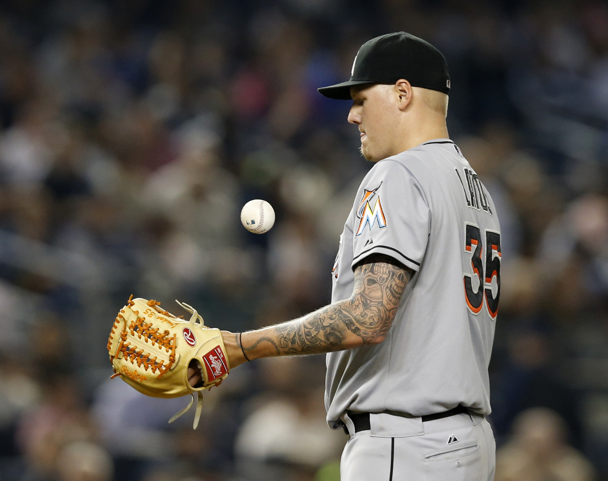 Mat Latos returns to Cincinnati but won't pitch in series - Sports ...