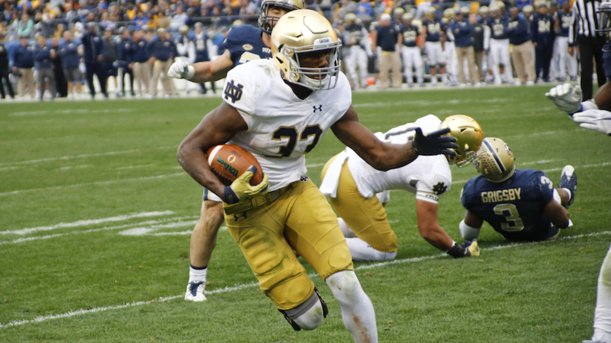 Notre Dame football: Josh Adams runs for 98-yard touchdown - Sports ...