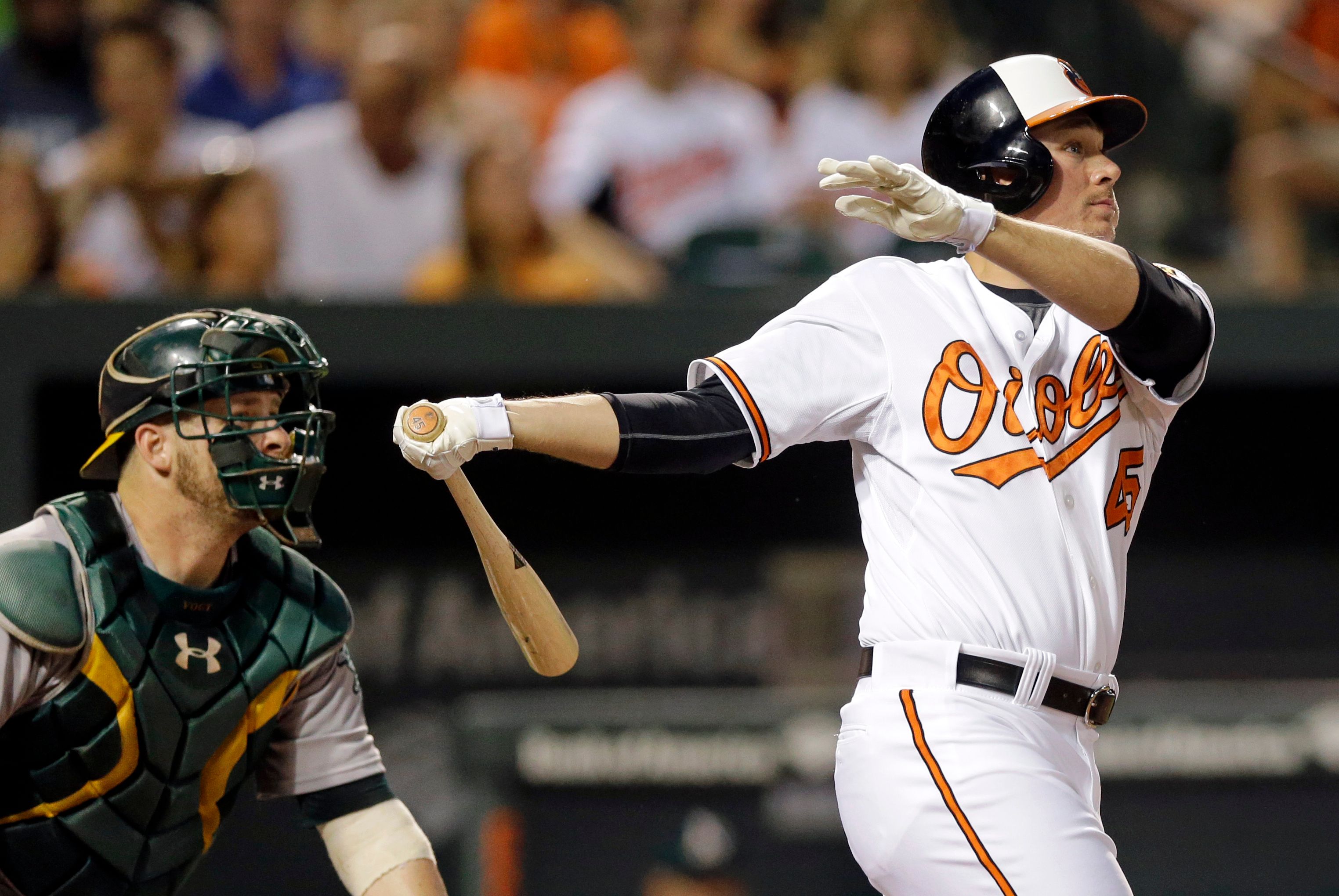 Clevenger hits 3-run homer to lead Orioles past A's 4-2 - Sports ...