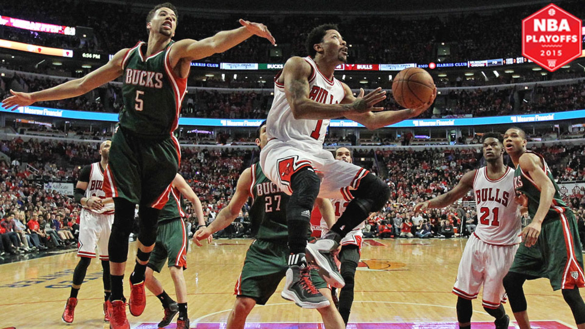 Derrick Rose scores 23 points in resurgent Game 1 Bulls victory against ...