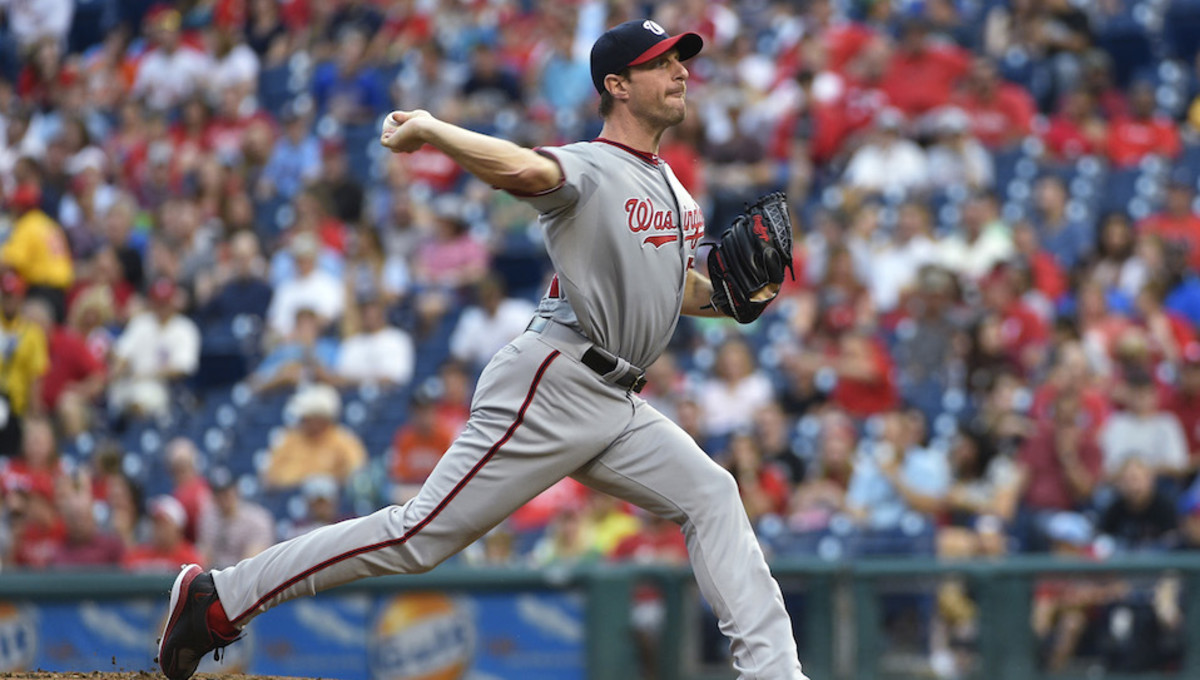 Max Scherzer: No-hitter broken up, two scoreless streaks end - Sports ...