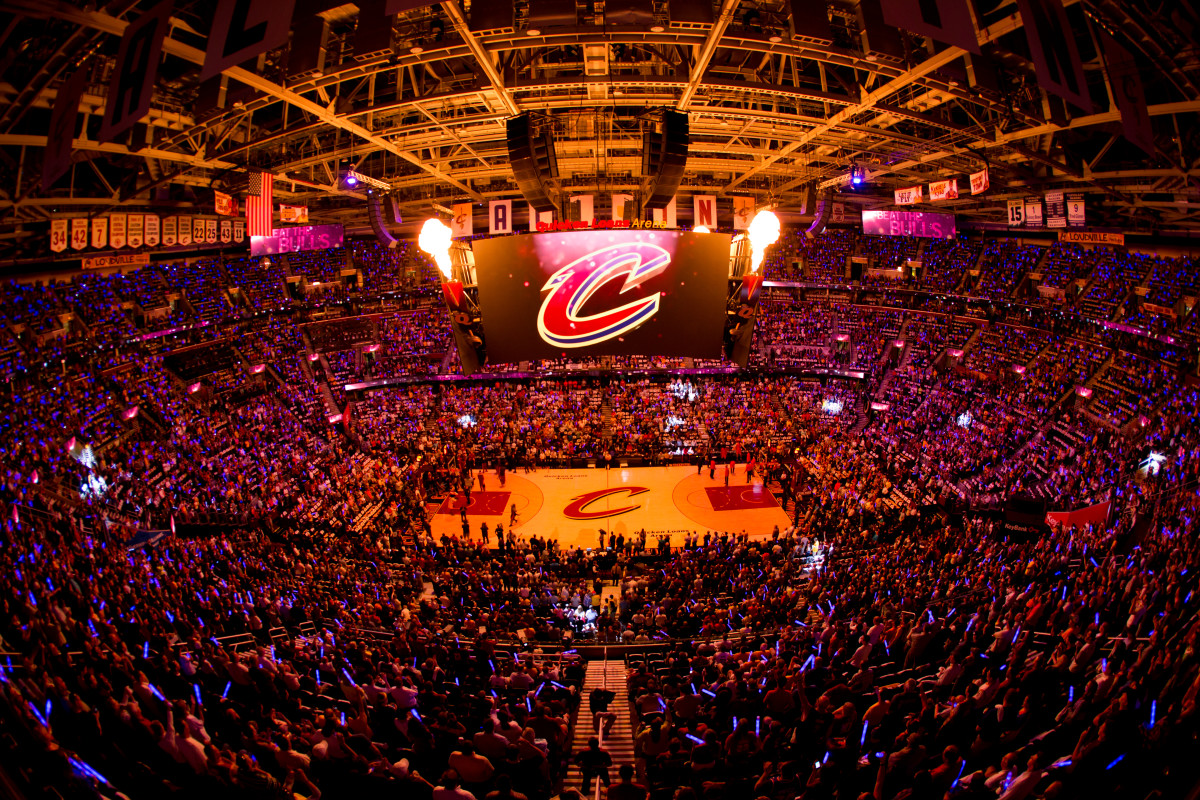 Cavs chided for in-game video showing man throwing woman - Sports ...