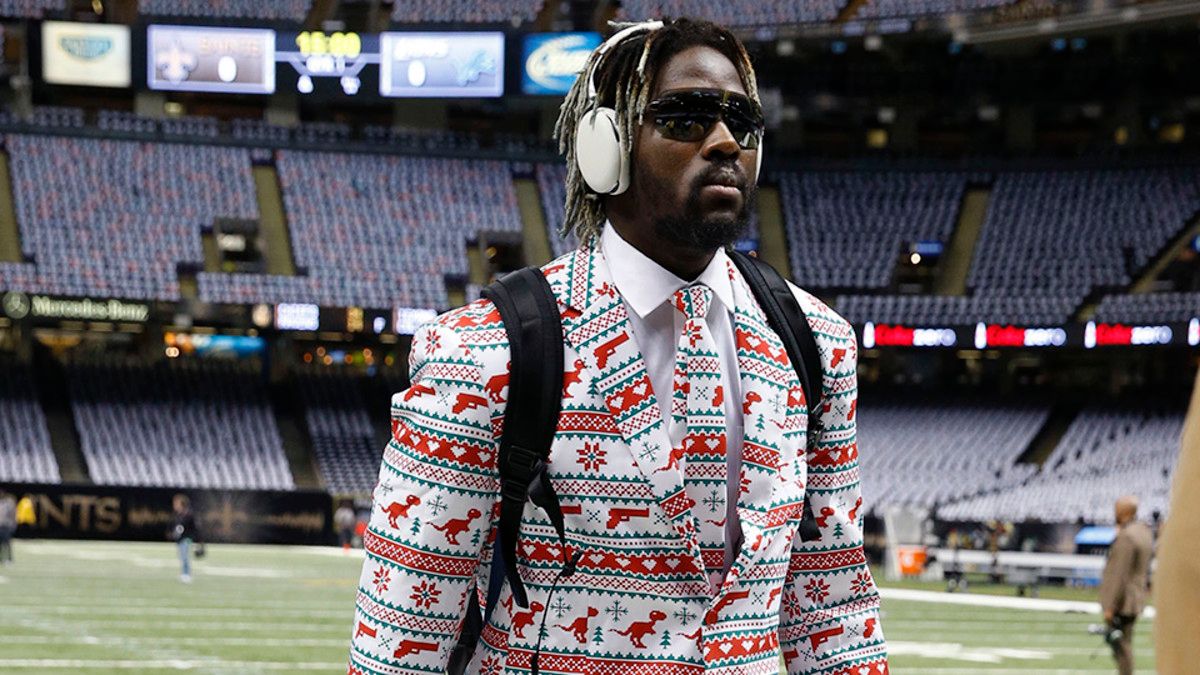 Monday Night Football: Lions DE Devin Taylor’s Christmas suit - Sports ...