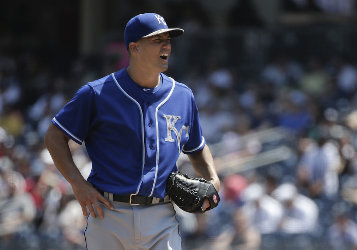 Royals' Jeremy Guthrie allows 11 runs in one inning vs Yankees - Sports ...