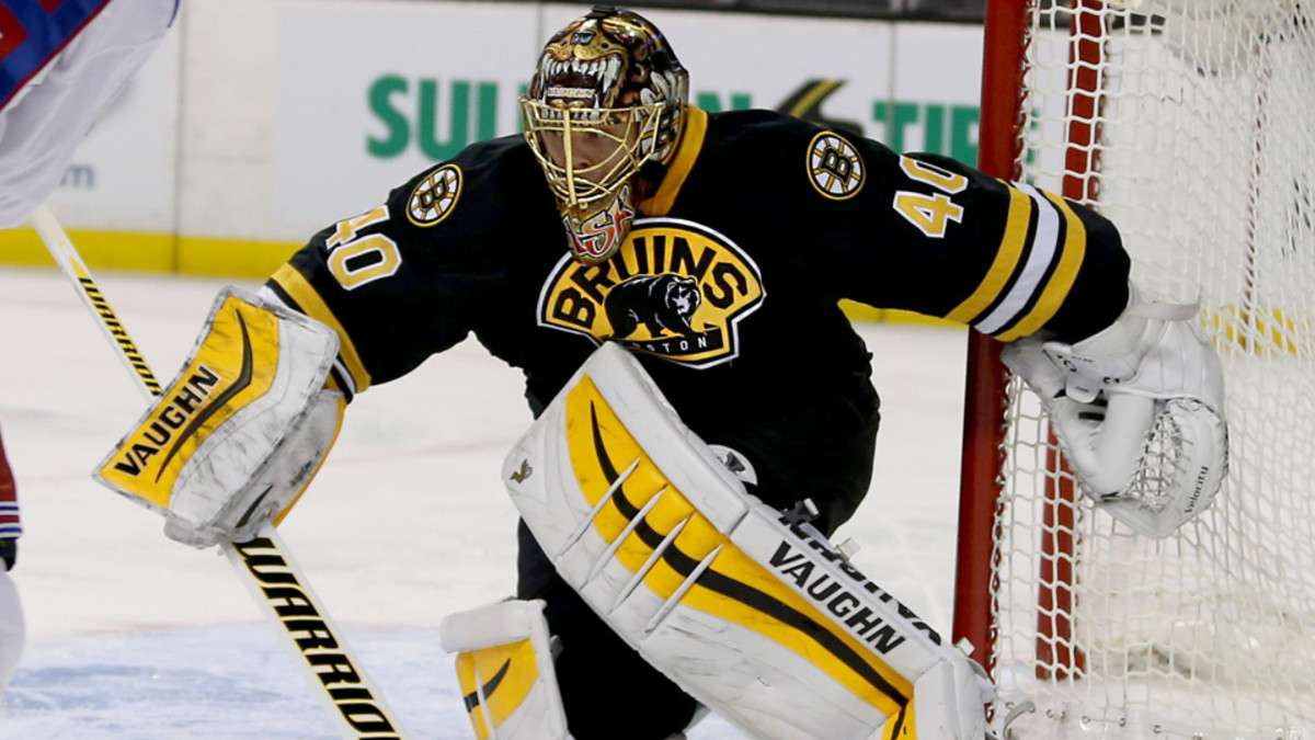 Goalie coach Bob Essensa suited up after Tuukka Rask left - Sports ...