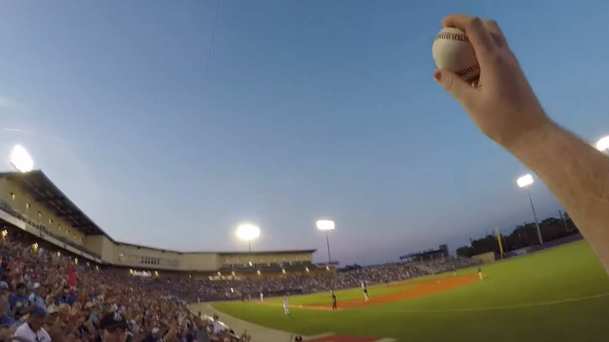 Biloxi Shuckers GoPro fan foul ball catch - Sports Illustrated