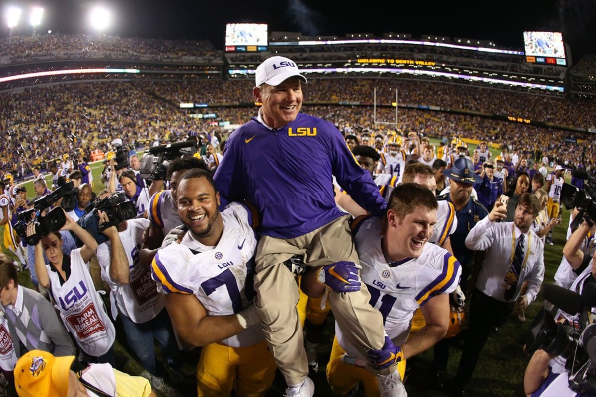 The scene at LSU at Les Miles's job was celebrated, then saved - Sports ...
