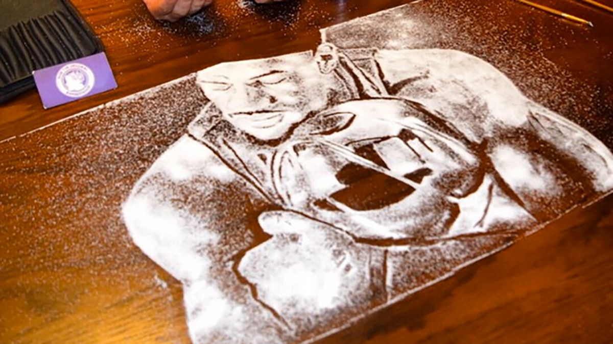 NBA Finals: Artist creates 'salt art' of LeBron James, Curry - Sports ...