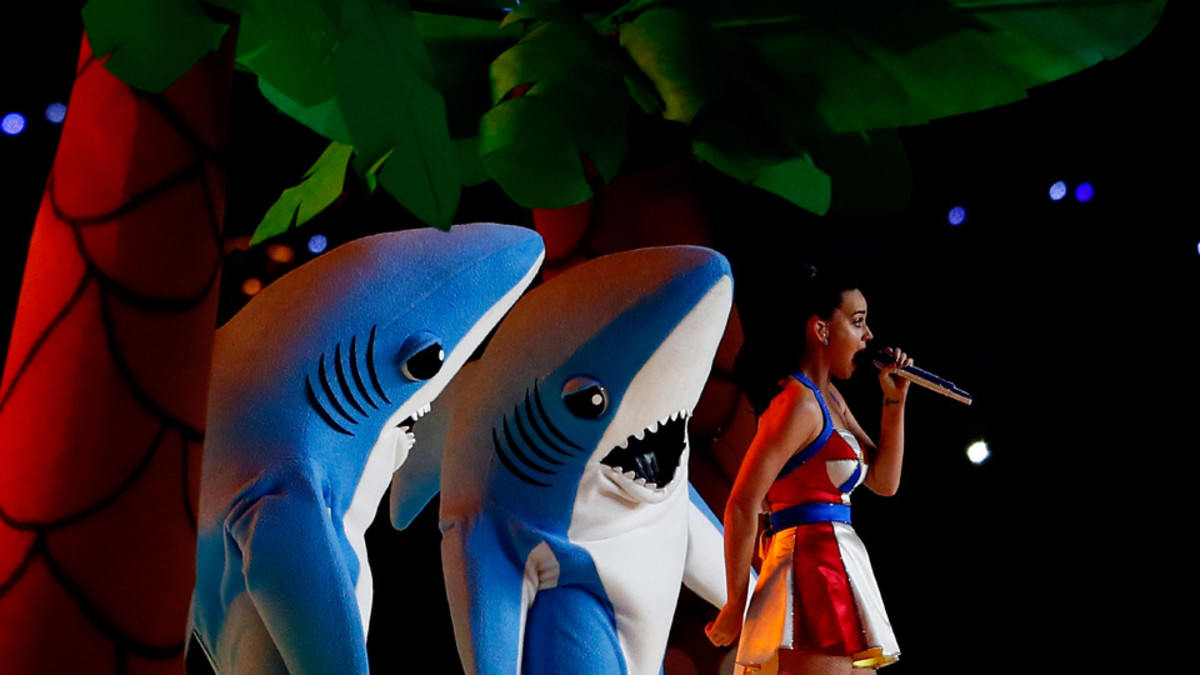 Katy Perry: Left Shark jump suits now on sale, trademark filed - Sports ...
