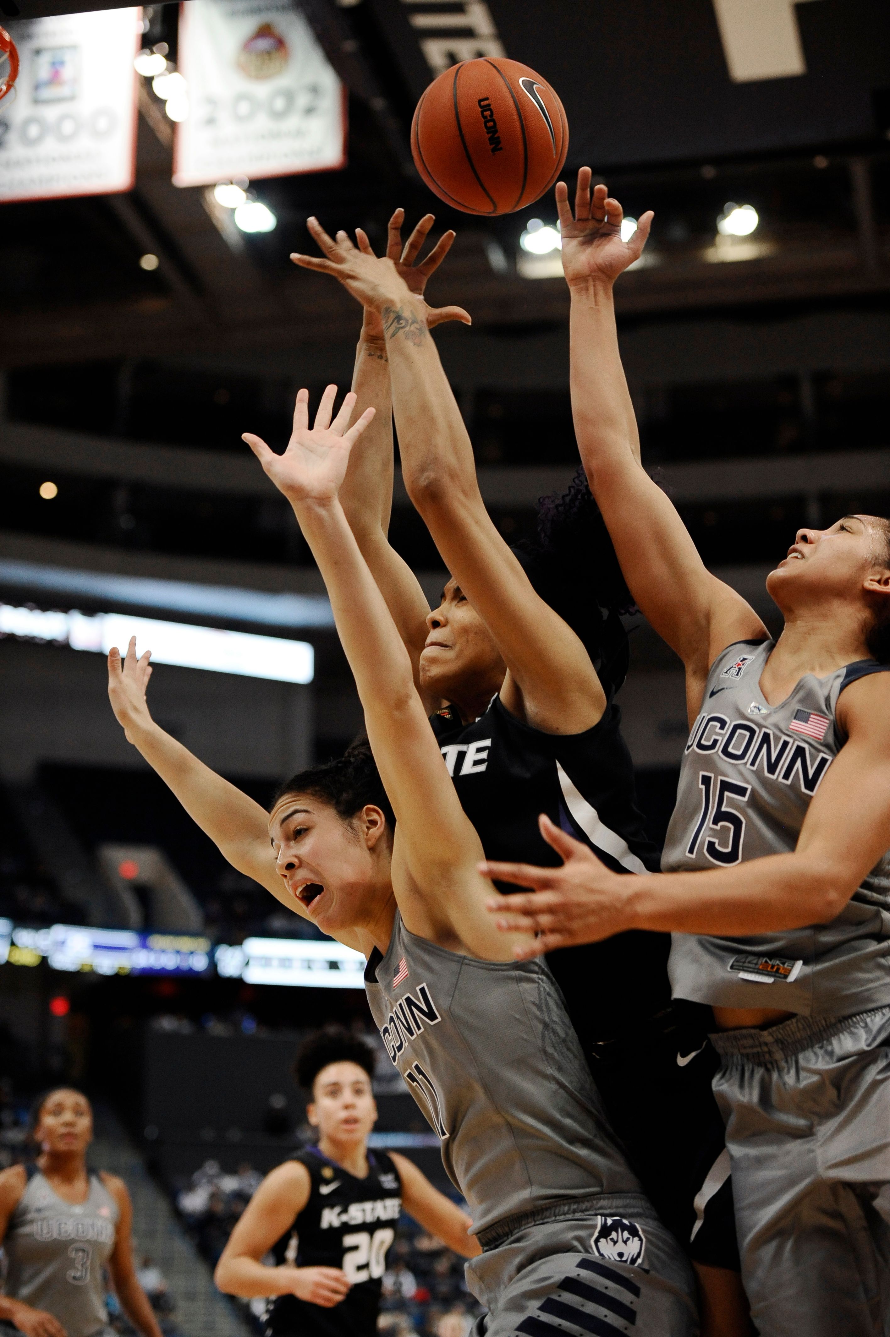 Stewart reaches 2,000 points as UConn beats KState 97-57 - Sports ...