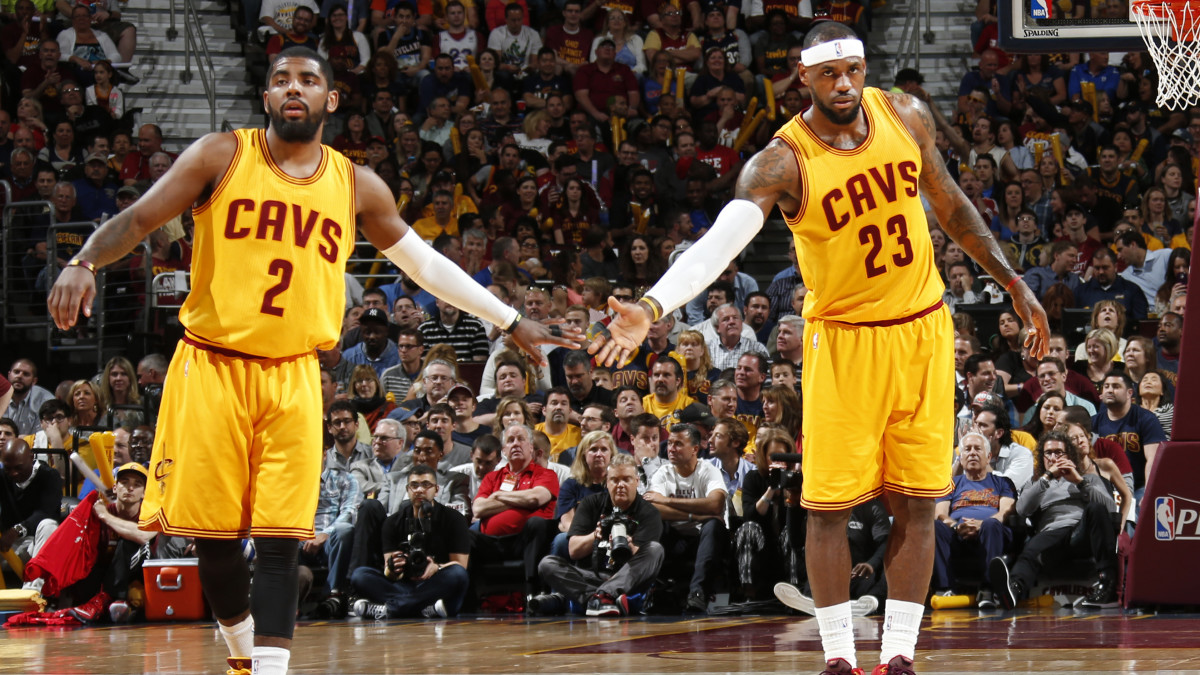 Cavaliers' LeBron James asked about Kyrie Irving's zero assists in ...