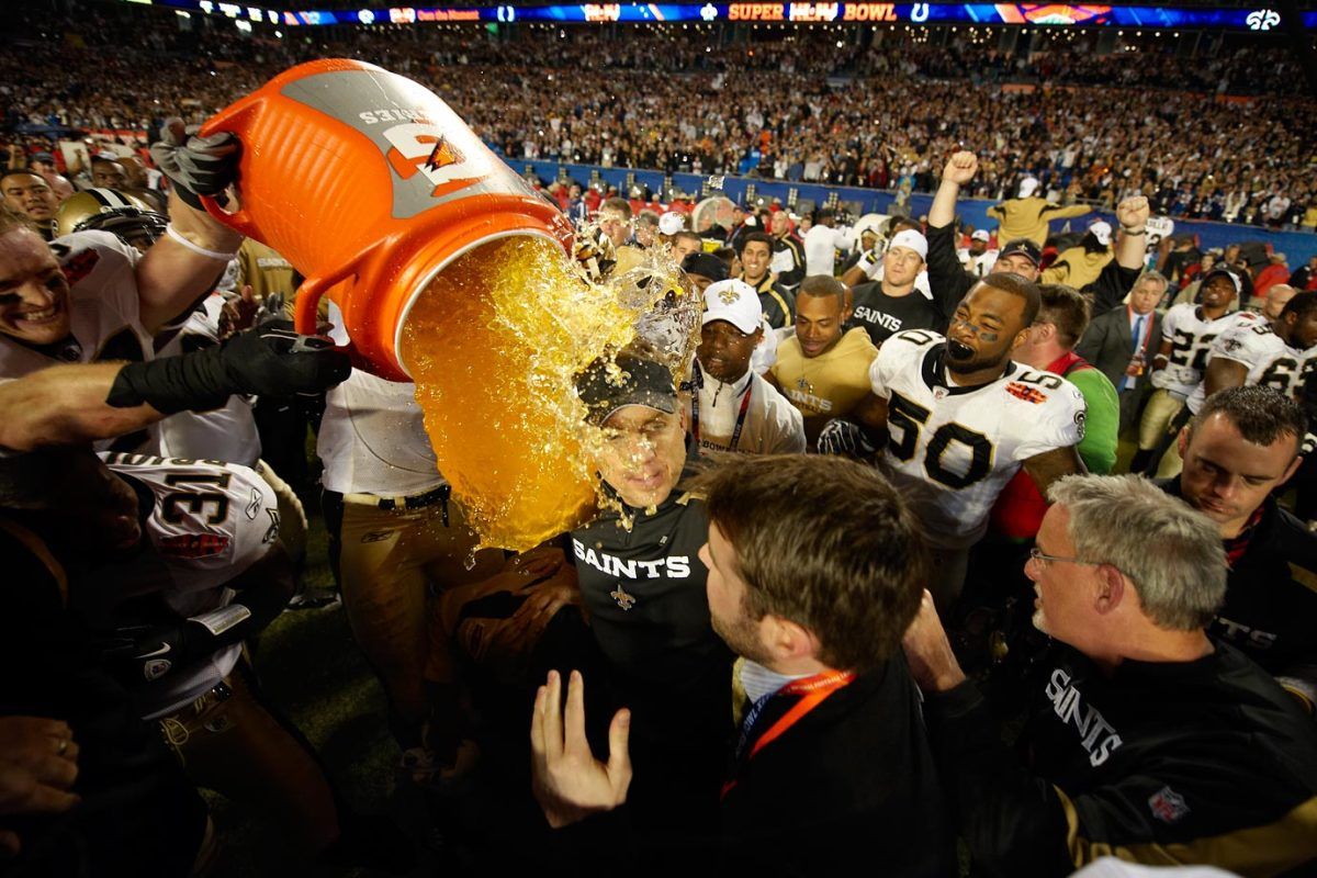 Super Bowl Gatorade Showers Through the Years - Sports Illustrated