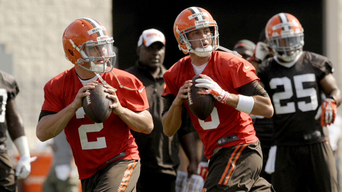 Brian Hoyer wins Browns quarterback competition over Johnny Manziel ...