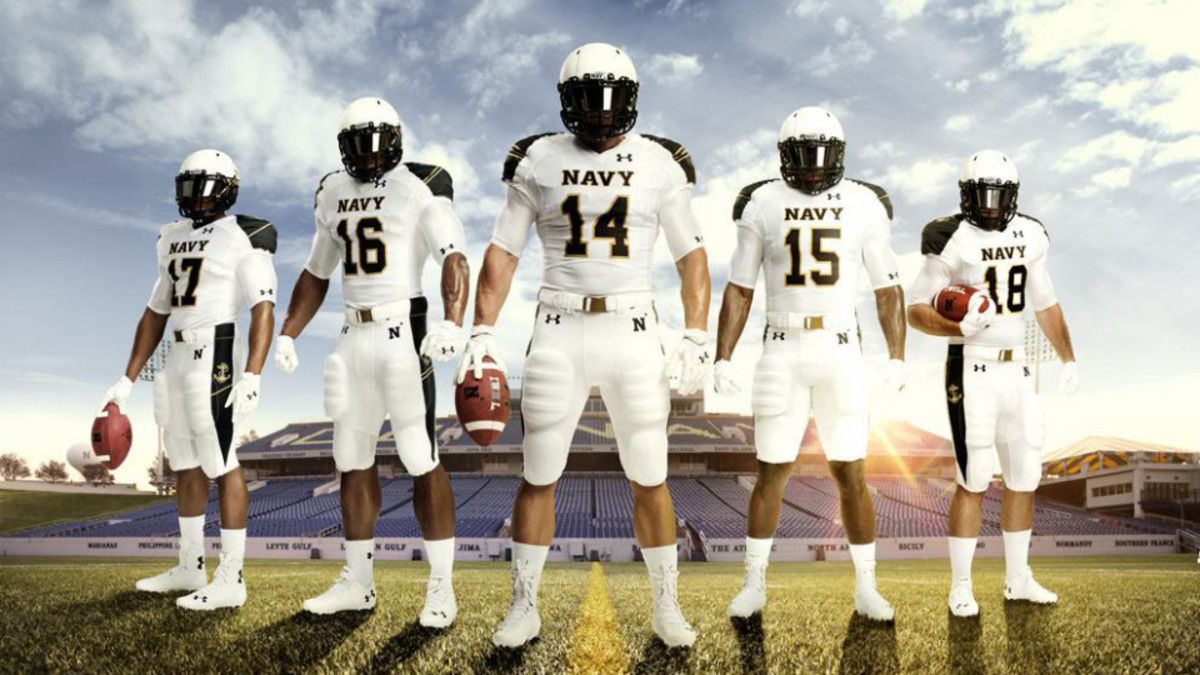 Navy Midshipmen release all-white uniforms for season opener vs. Ohio ...