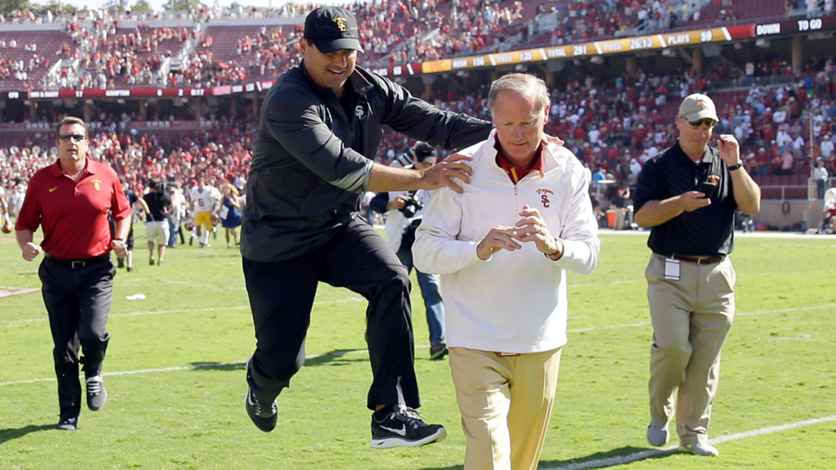 USC athletic director Pat Haden apologizes for sideline rant - Sports ...