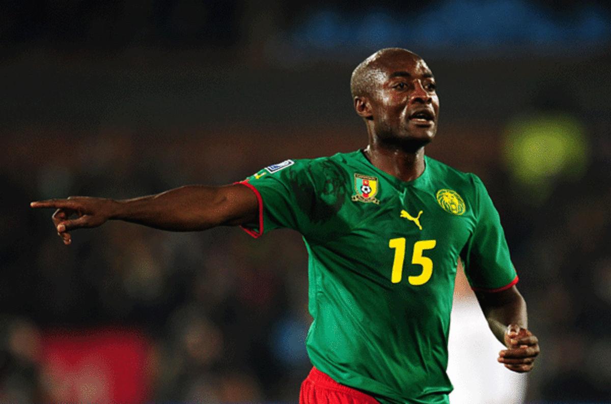 Watch: Cameroon's Webo hurt while scoring overhead golazo in pre-WC ...