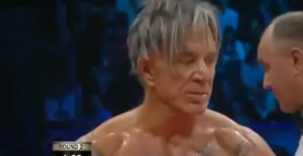 Video: 62-year-old Mickey Rourke wins boxing match as 29-year-old ...
