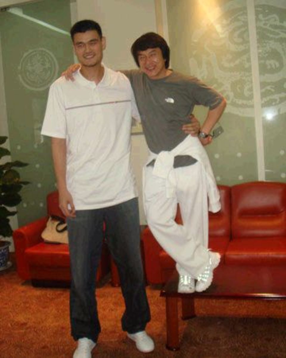 Yao Ming And Jackie Chan