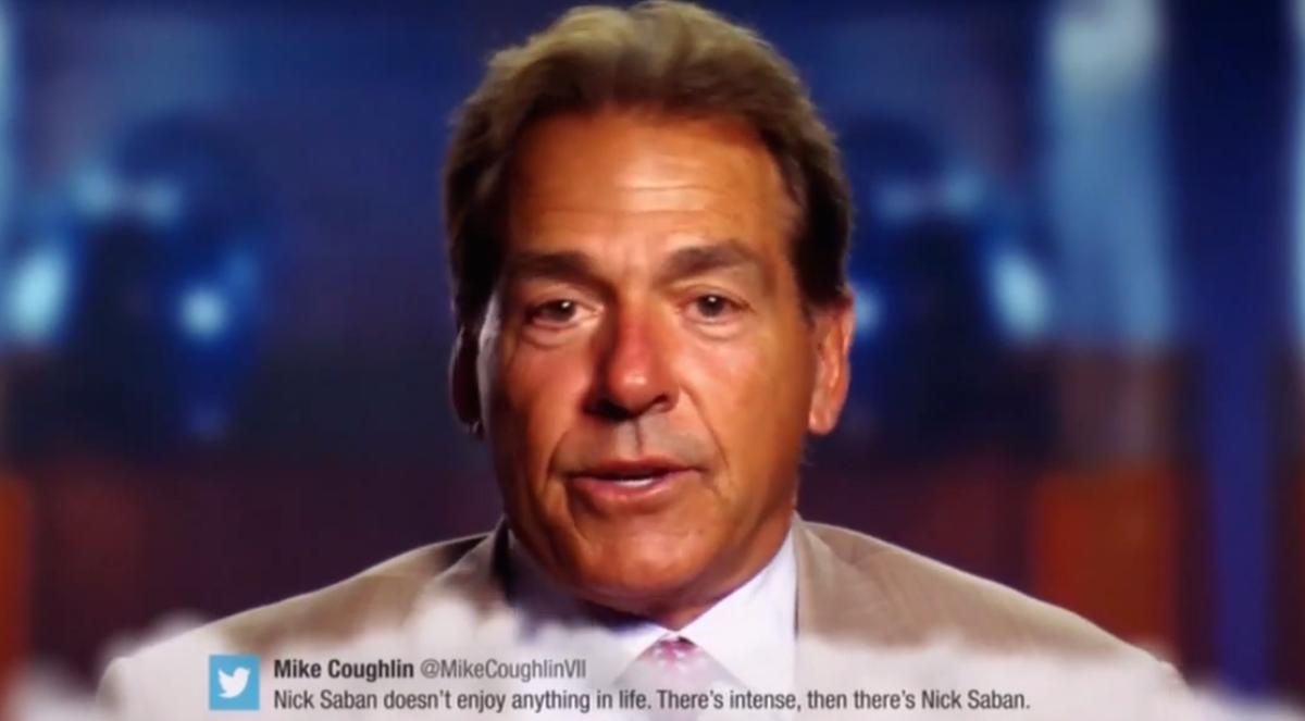 Nick Saban, Brady Hoke read mean tweets about themselves - Sports ...