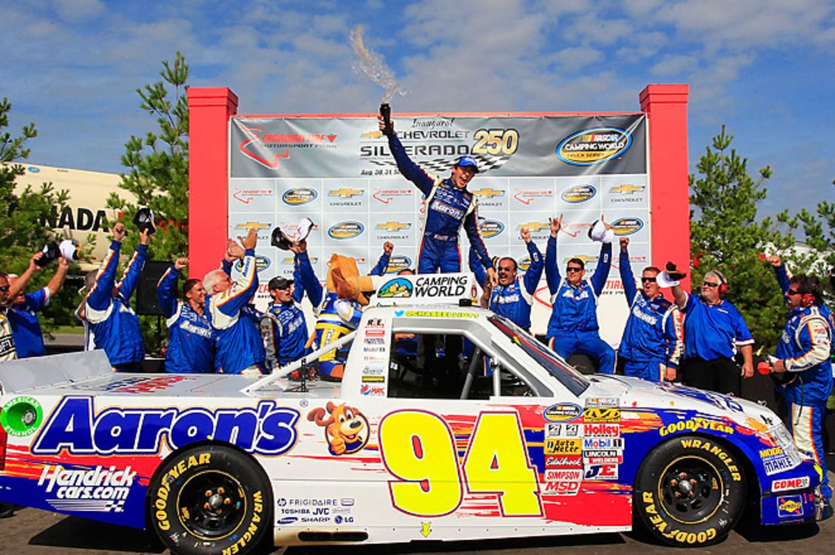 Chase Elliott wrecks Ty Dillon to win NASCAR Truck Series race - Sports ...