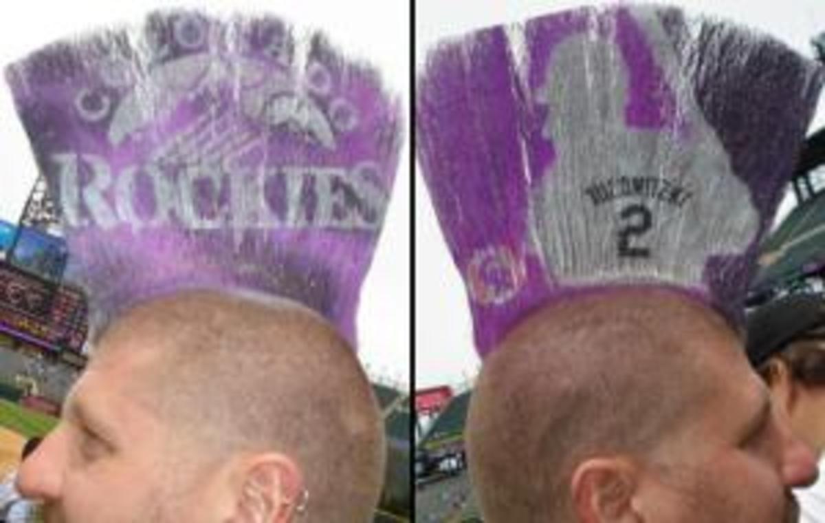 This Rockies Fan's Mohawk is the Gold Standard of Troy Tulowitzki ...