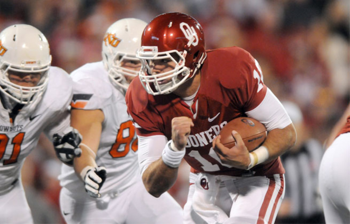 Blake Bell ahead of Oklahoma QB pack, but still stumbles - Sports ...