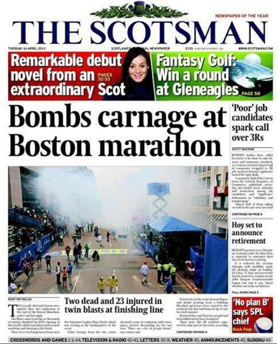 Boston Marathon Newspaper Front Pages - Sports Illustrated