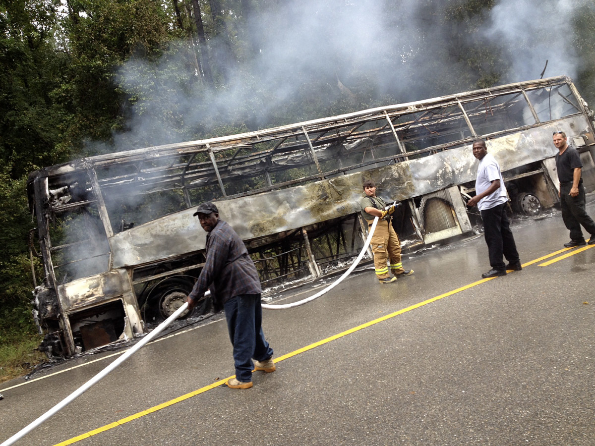 A College Football Team's Bus Caught Fire En Route to a Game - Sports ...