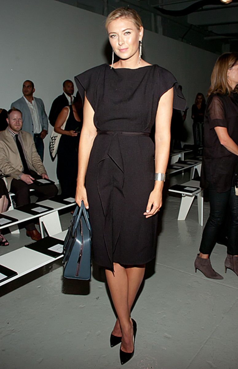Maria Sharapova Makes The Rounds At New York Fashion Week Sports