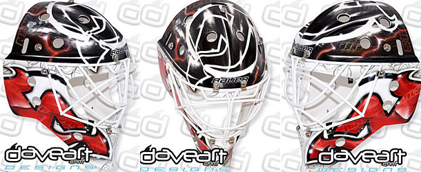 First look: Goalie Cory Schneider's new New Jersey Devils mask - Sports ...