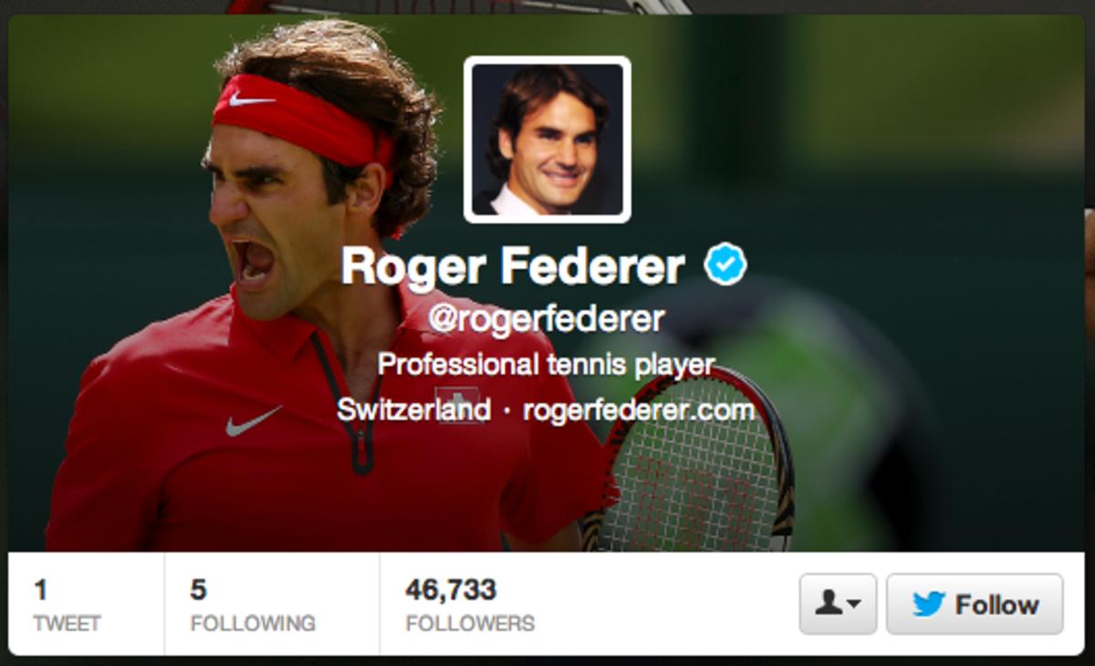 Roger Federer joins Twitter - Sports Illustrated