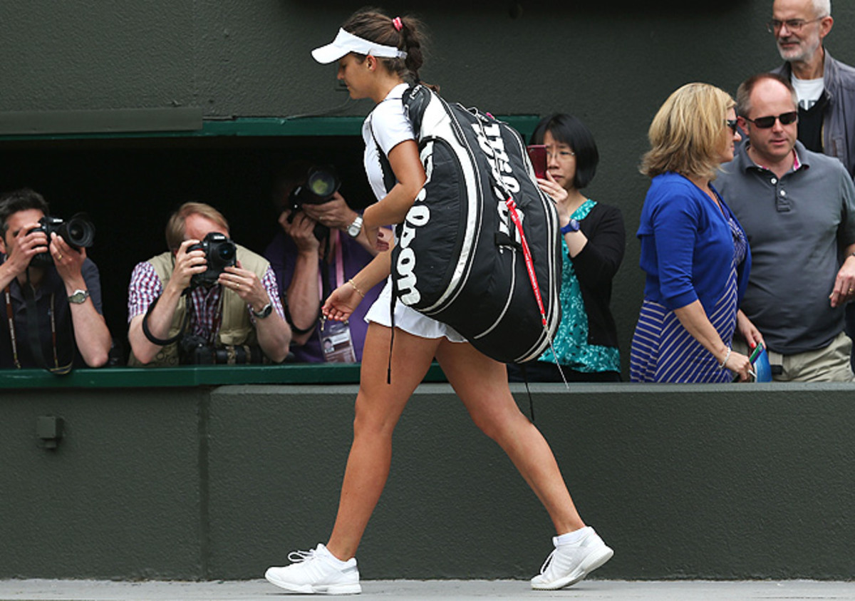 Laura Robson ends quest to be first British\woman in Wimbledon quarters ...