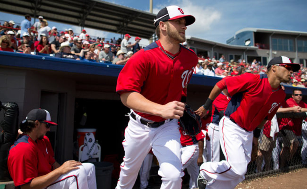 Nationals' Bryce Harper scratched with swollen left hand - Sports ...