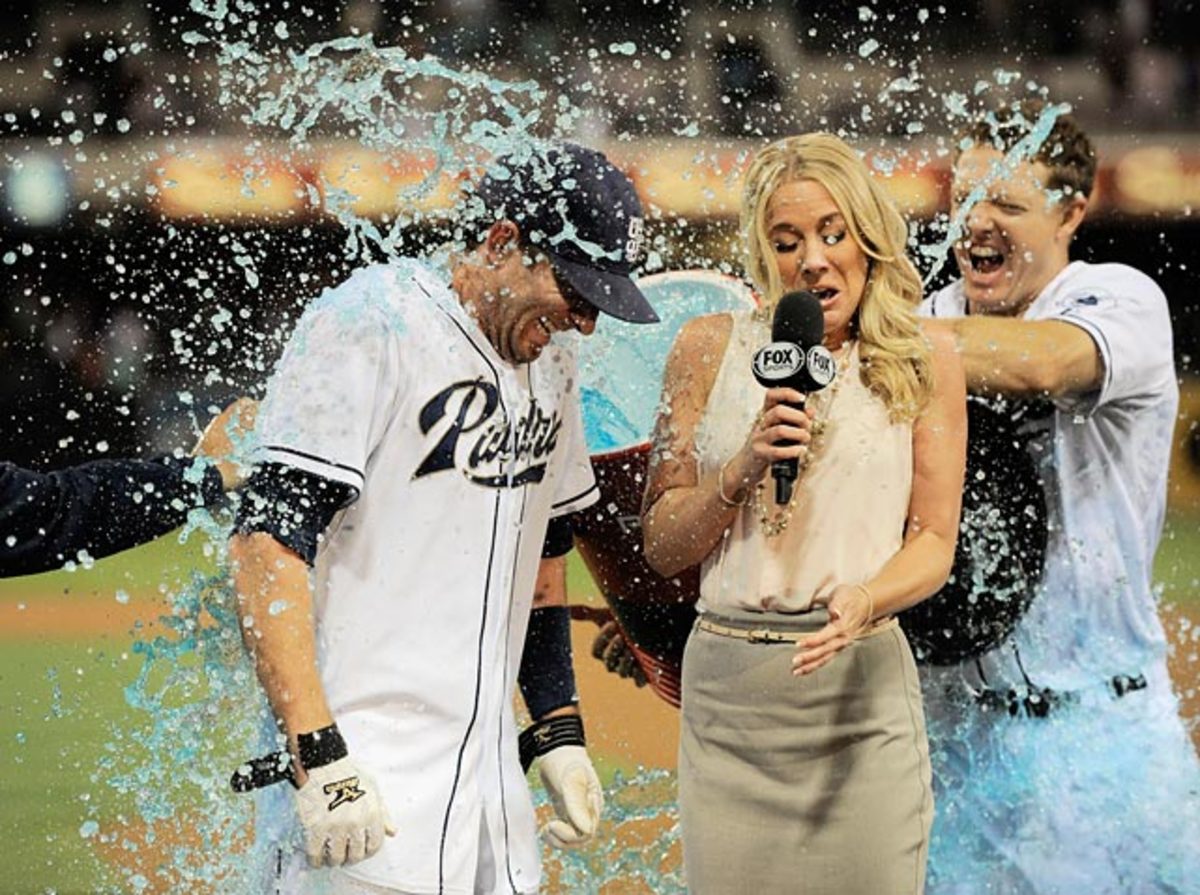 Ballplayers and Reporters Doused by Coolers - Sports Illustrated