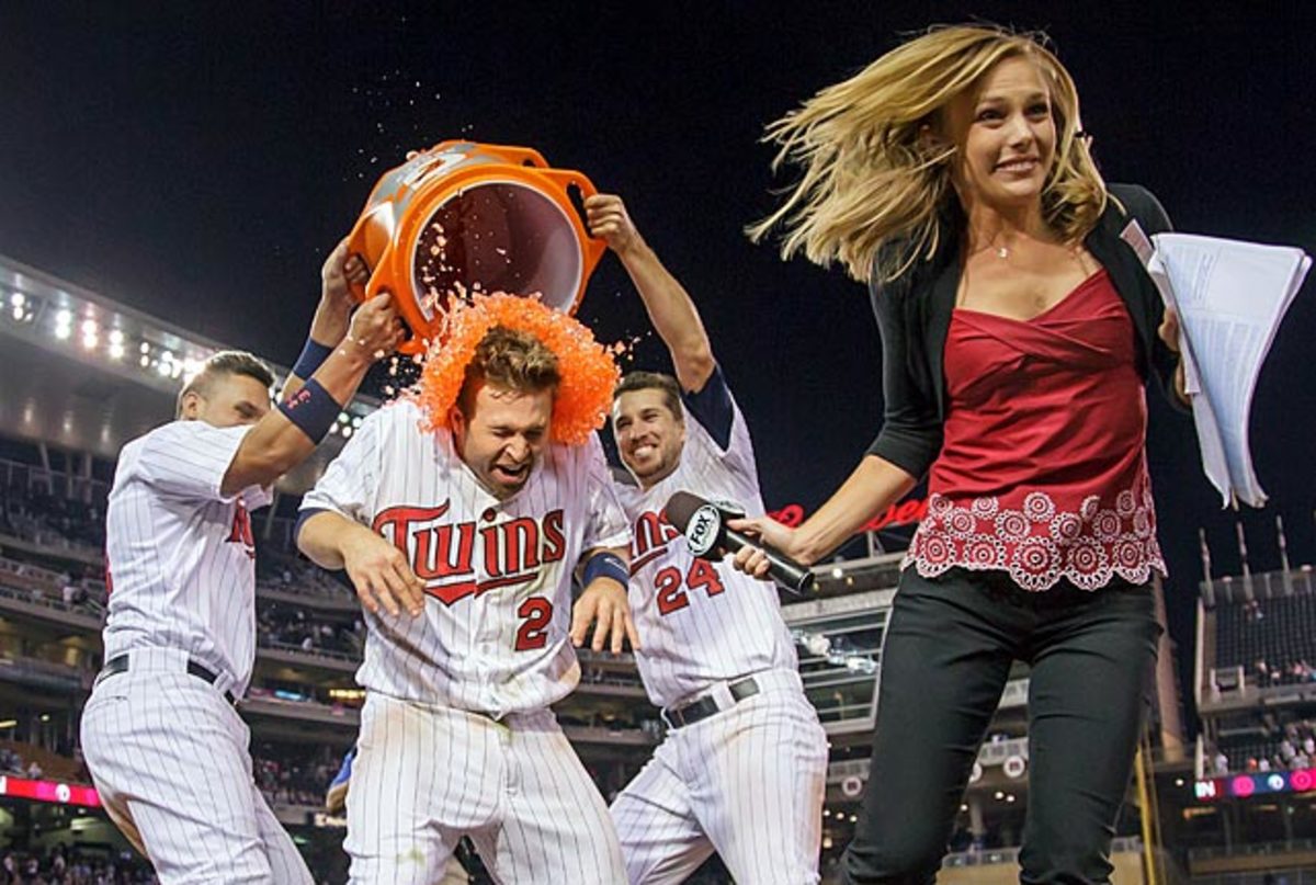 Ballplayers and Reporters Doused by Coolers - Sports Illustrated