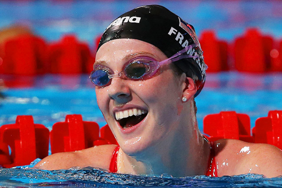 Missy Franklin wins 200m free, makes it 3-for-3 at swimming worlds ...