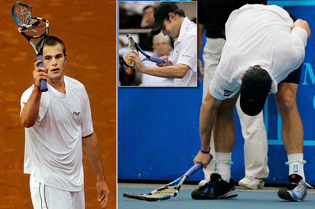 Tennis Players Smashing Rackets - Sports Illustrated