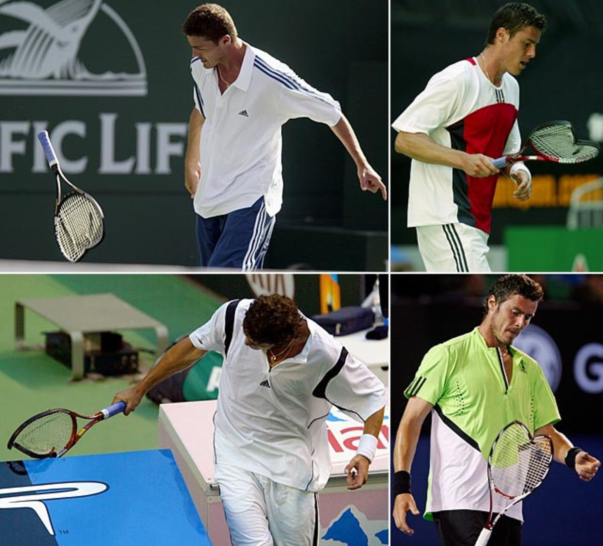 Tennis Players Smashing Rackets - Sports Illustrated