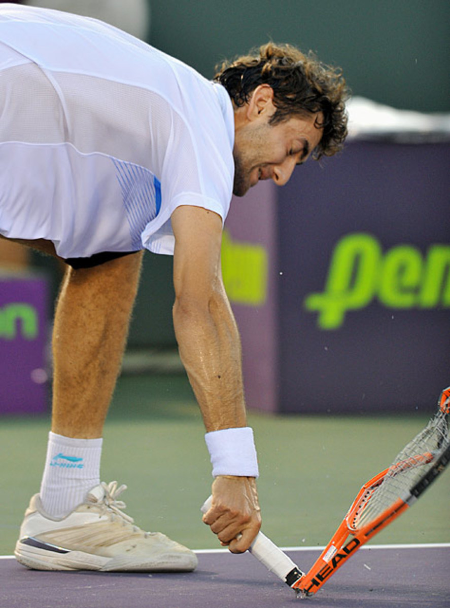 Tennis Players Smashing Rackets - Sports Illustrated