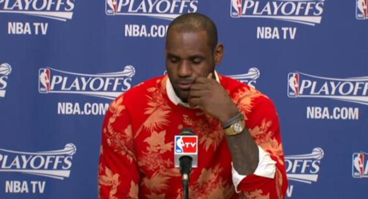 LeBron James, Kevin Durant among stars standing out on postgame podium ...