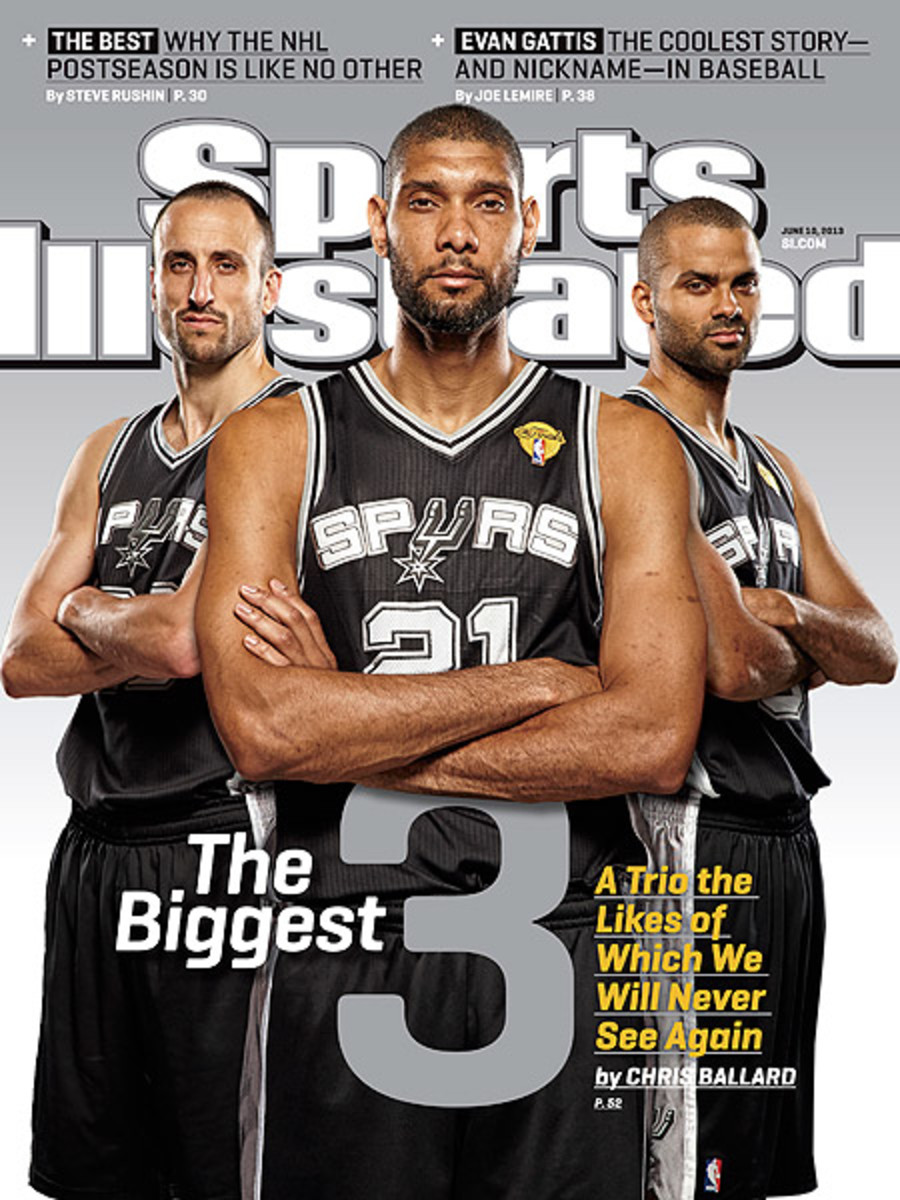 Sports Illustrated regional cover features Spurs' Tim Duncan, Tony Parker, Manu Ginobili ...