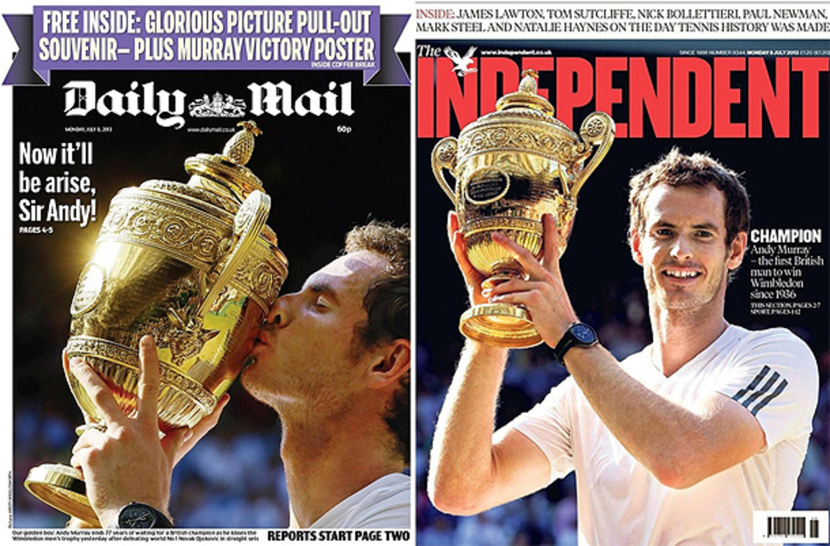 Photos: Andy Murray on front pages of newspapers across the globe ...