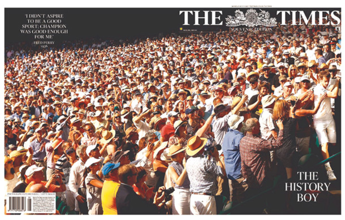 Photos: Andy Murray on front pages of newspapers across the globe ...