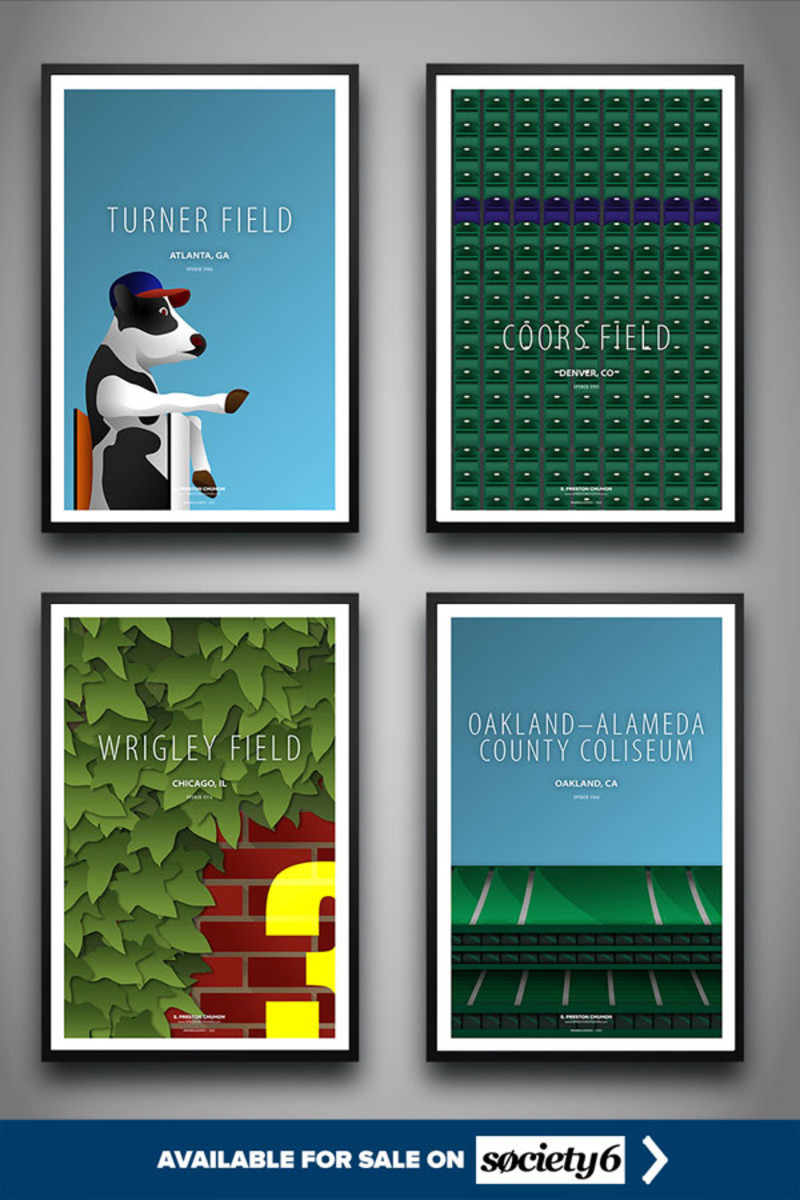 Check Out the Latest Round of Minimalist Ballpark Posters - Sports ...