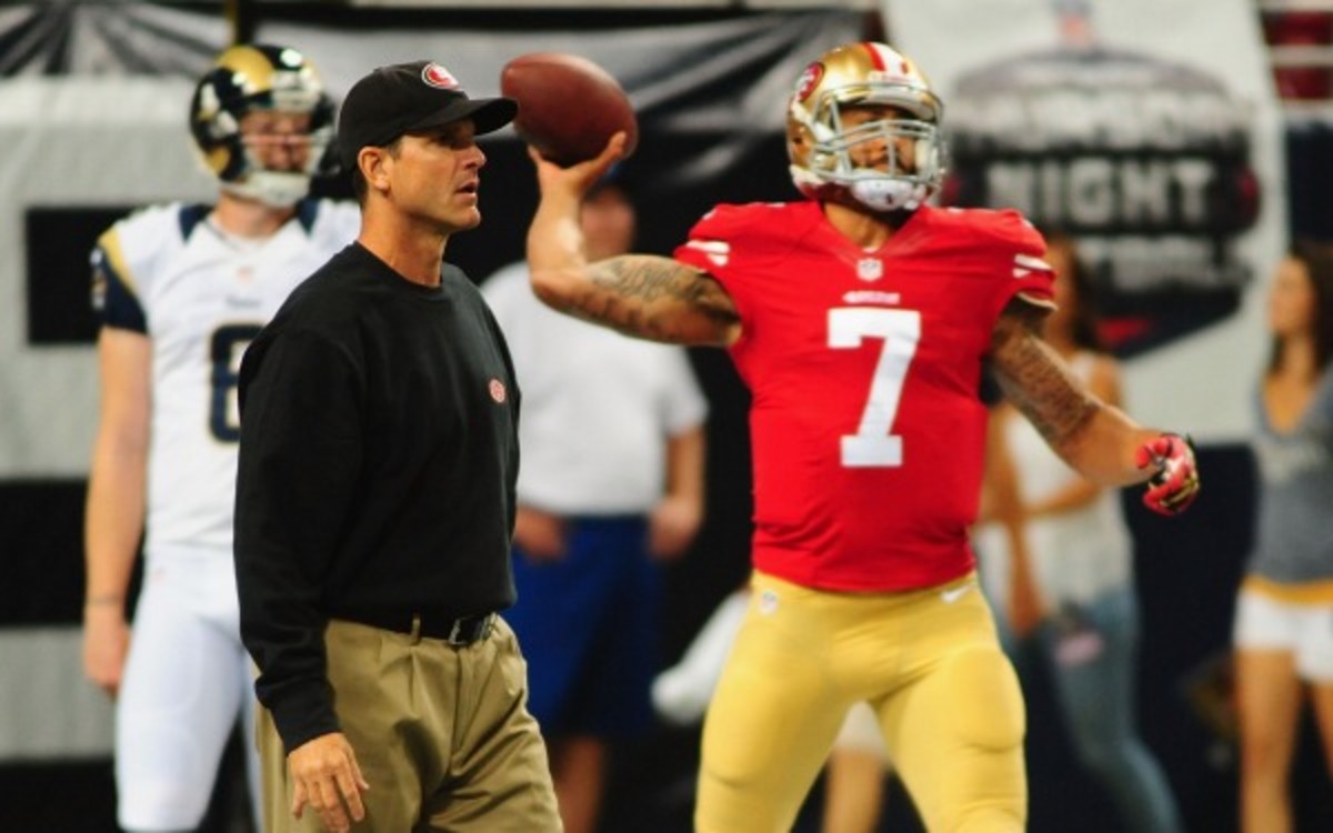49ers coach Jim Harbaugh 'puzzled' by Colin Kaepernick critics - Sports ...