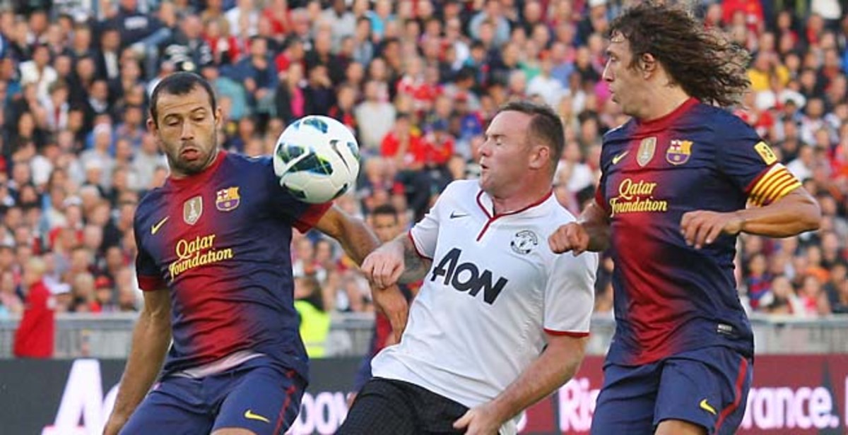 Carles Puyol, Javier Mascherano out for Champions League first leg ...