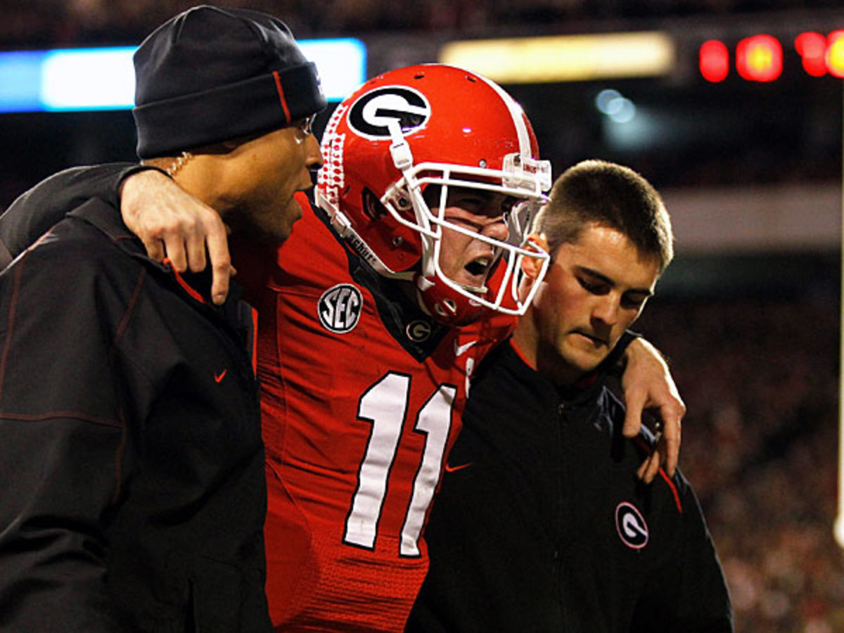 Georgia QB Aaron Murray tears ACL vs. Kentucky to end college career ...