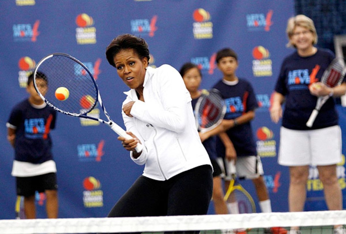 Michelle Obama shows her stuff in Flushing - Sports Illustrated