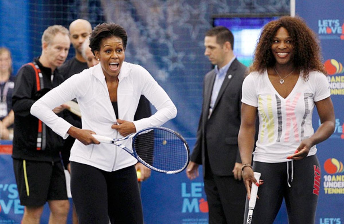 Michelle Obama shows her stuff in Flushing - Sports Illustrated